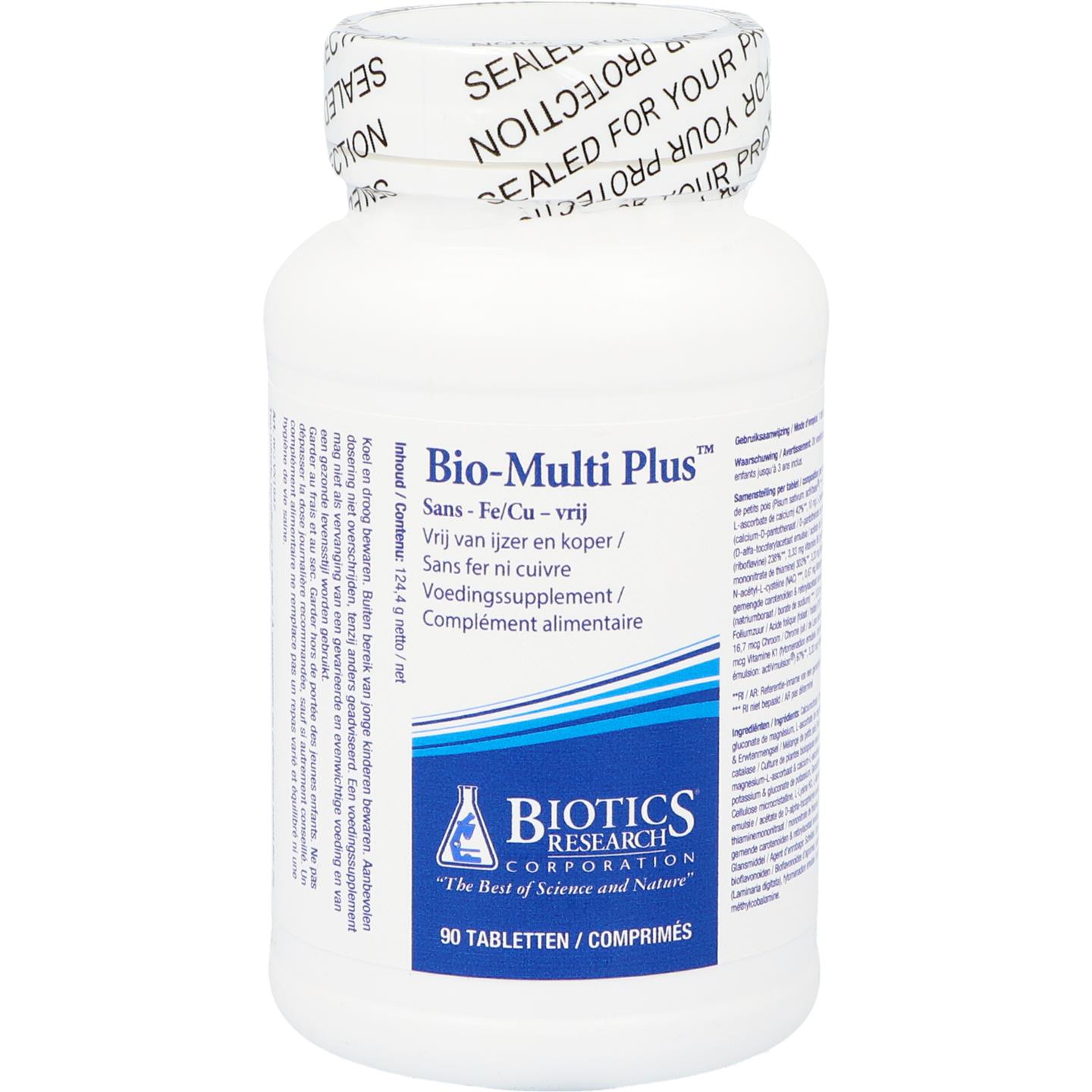Bio-Multi Plus Fe/Cu vrij (Biotics Research)